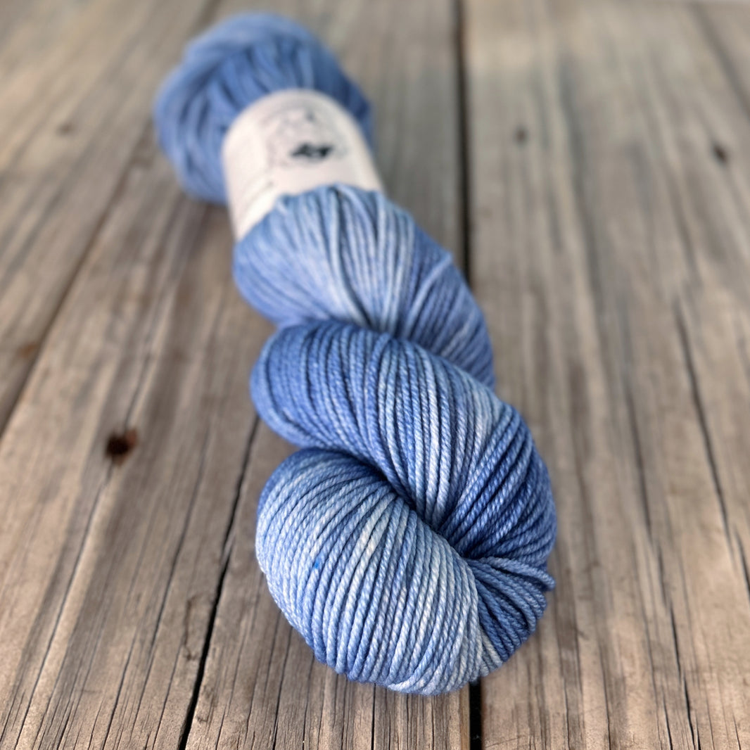 Clear Skies, Light Blue, Treasured Warmth Worsted Weight Yarn, dyed to
