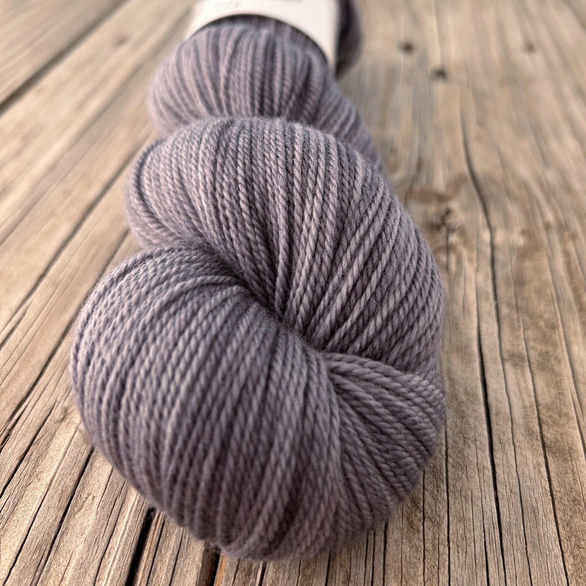 Ghost Ship, Organic Merino Sport Treasures Yarn, medium gray yarn ...