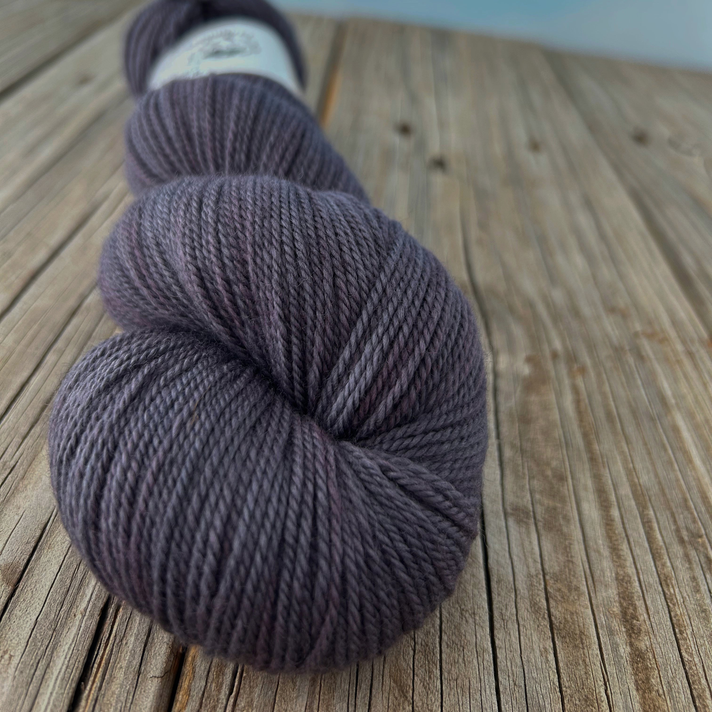 Gunpowder, Dark Gray, Organic Merino Sport Treasures Yarn