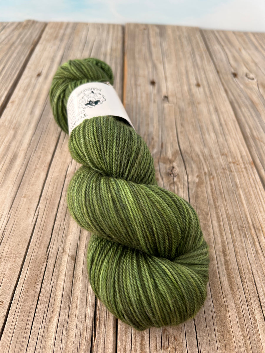 Seaweed, Organic Merino Sport Treasures Yarn, moss green yarn ...