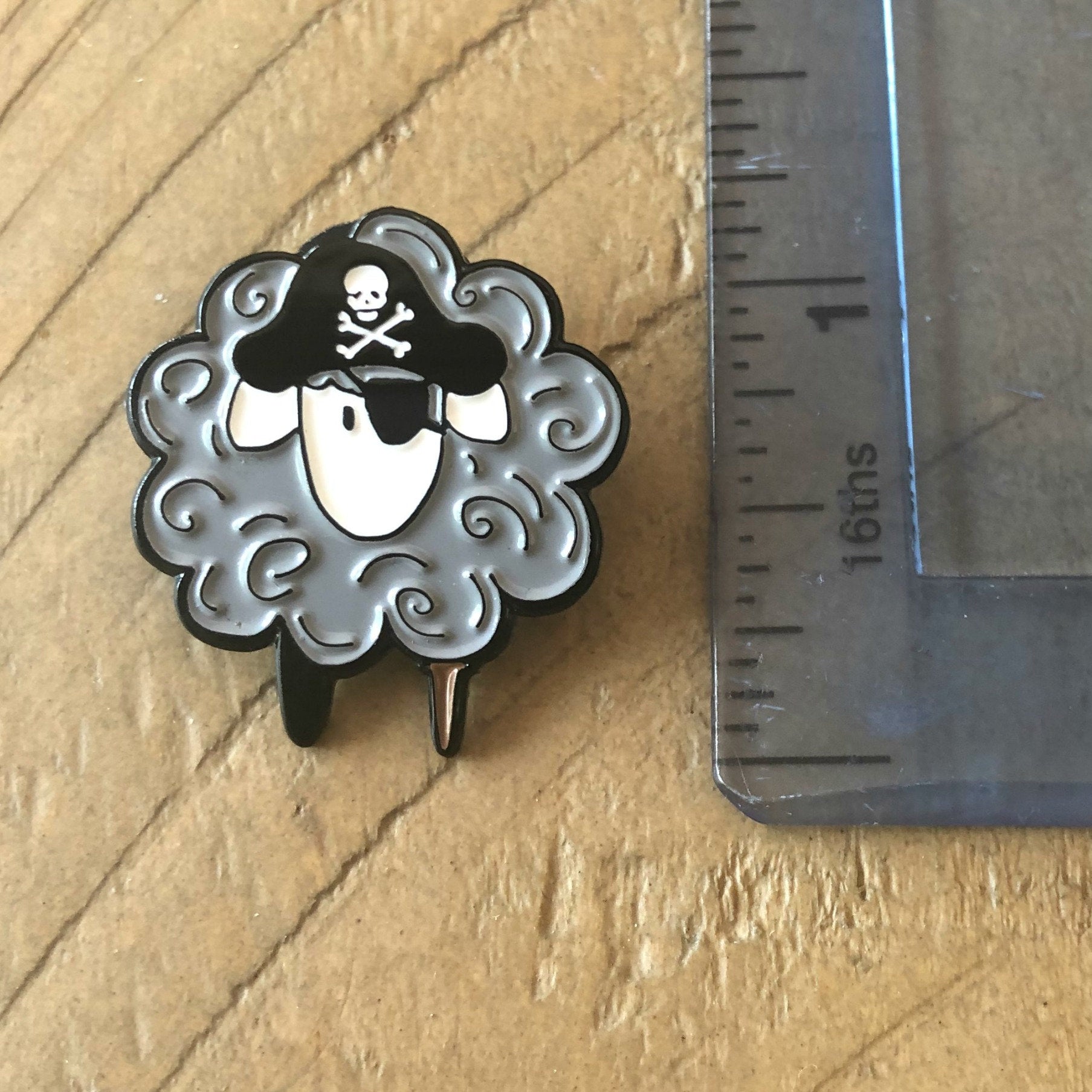 Pirate Sheep Enamel Pin – Treasure Goddess