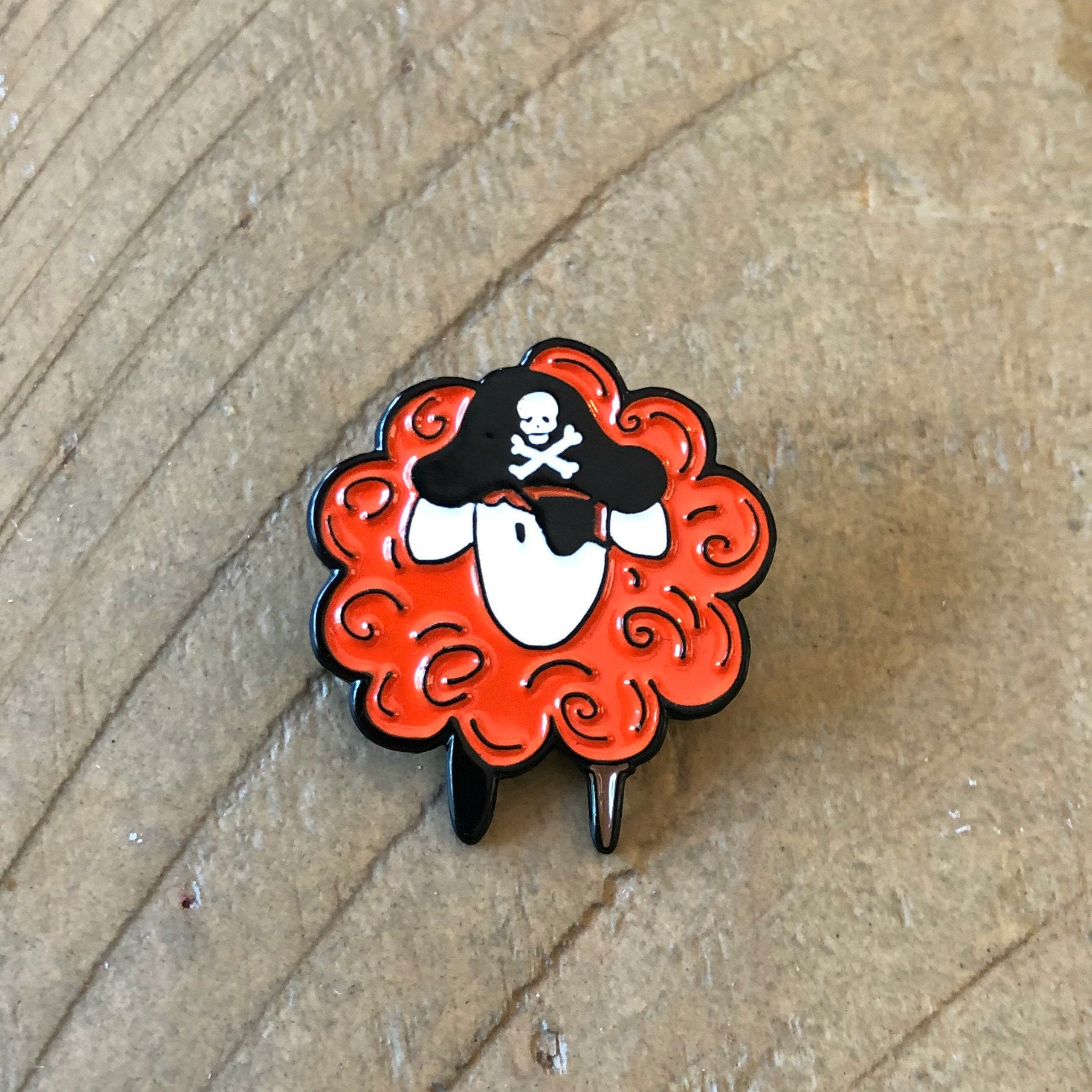 Pirate Sheep Enamel Pin – Treasure Goddess