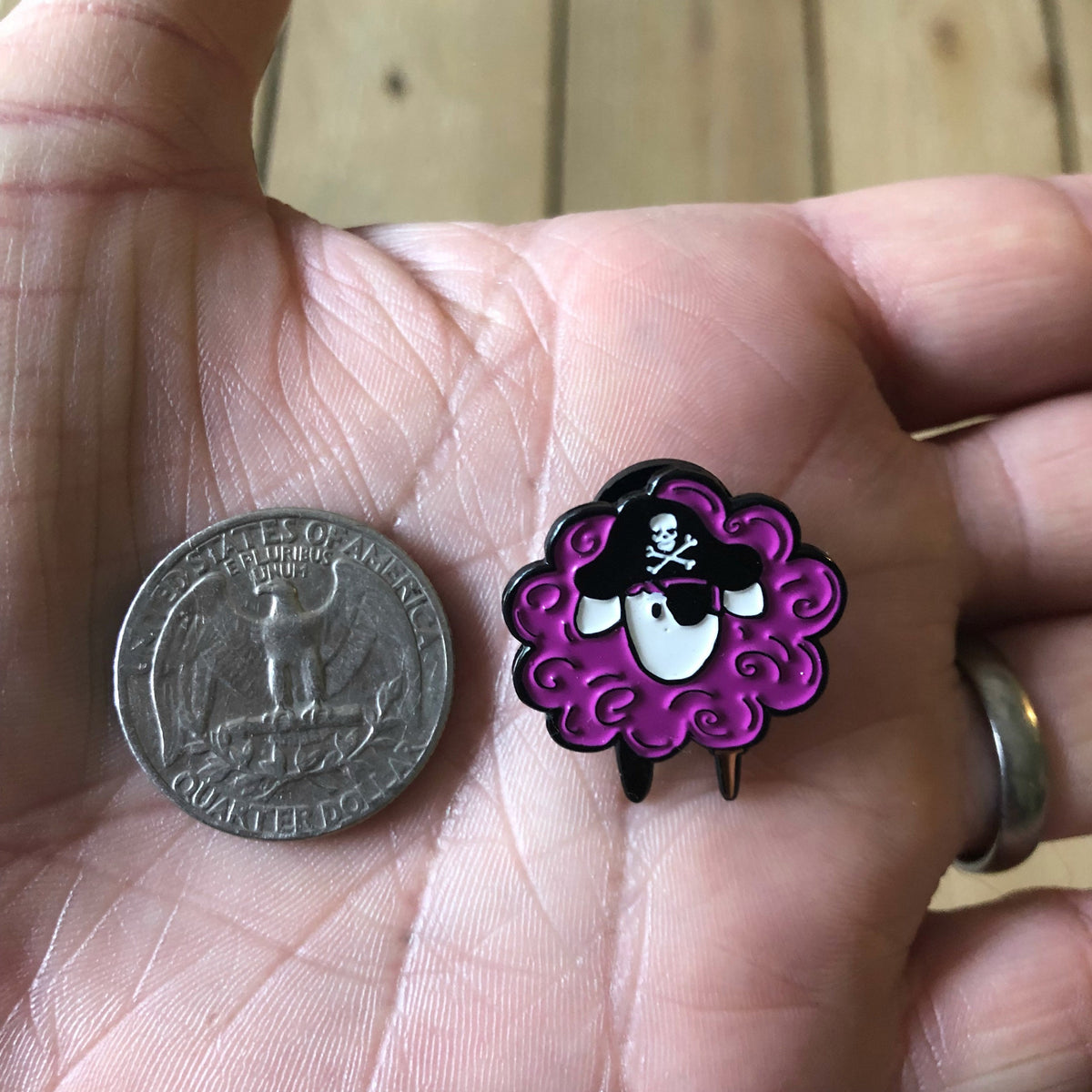 Pirate Sheep Enamel Pin – Treasure Goddess