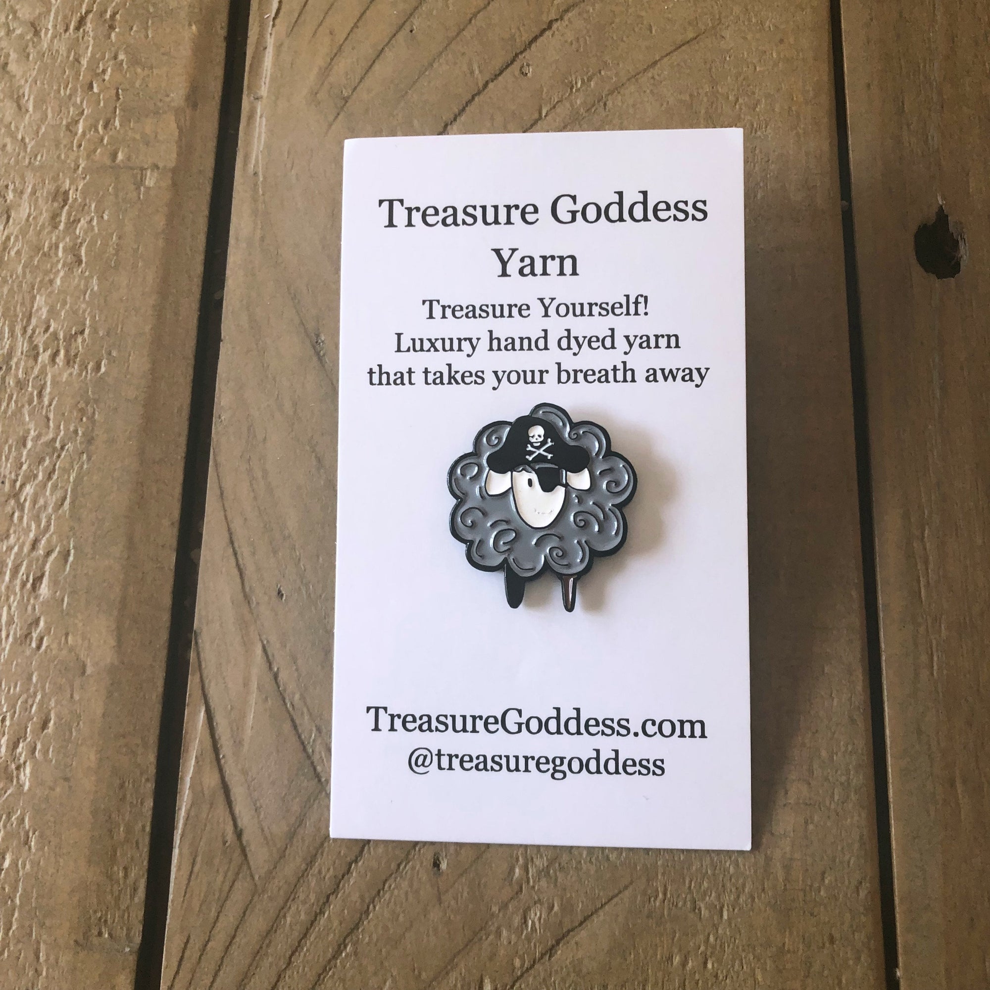 Pirate Sheep Enamel Pin – Treasure Goddess