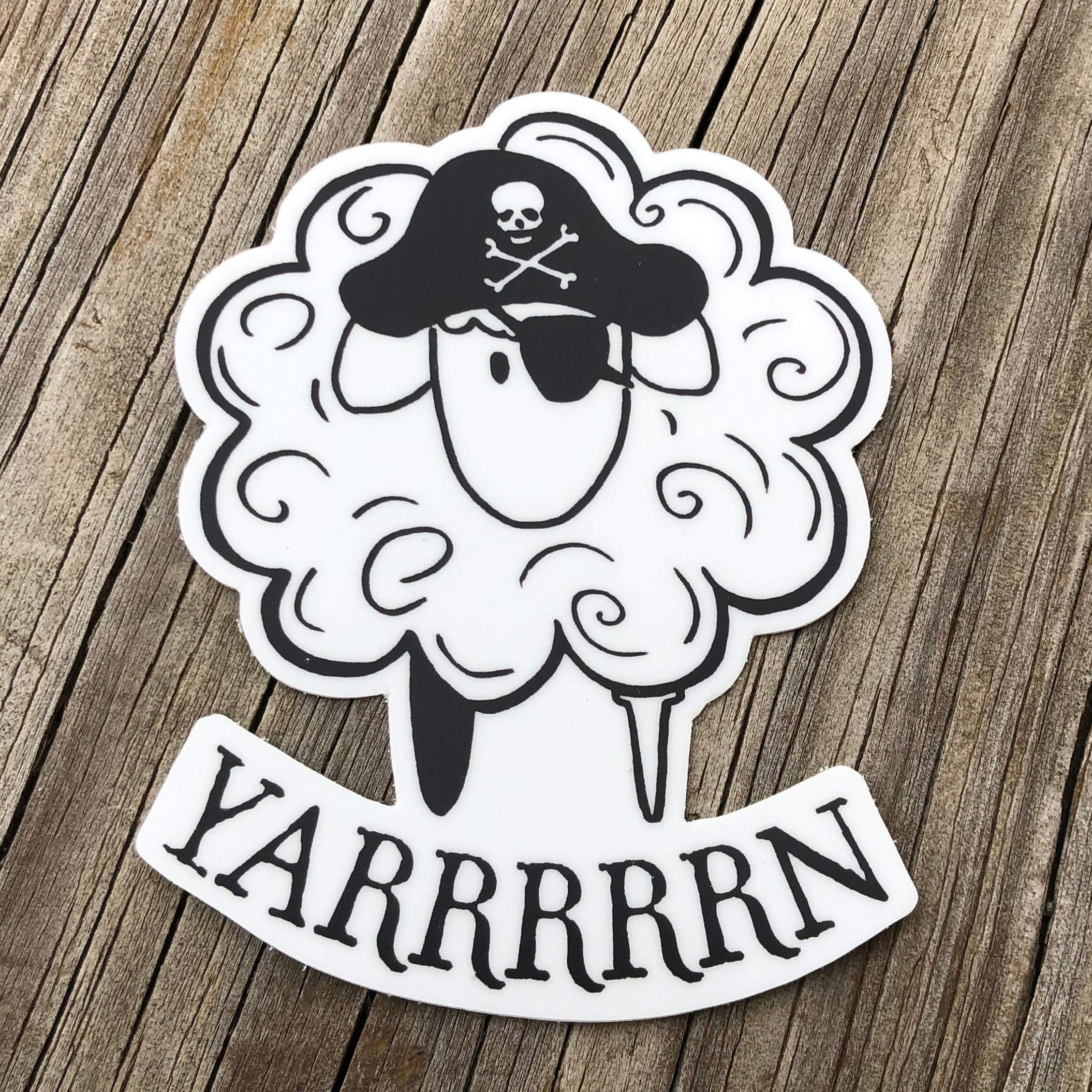 Pirate Sheep Vinyl Sticker